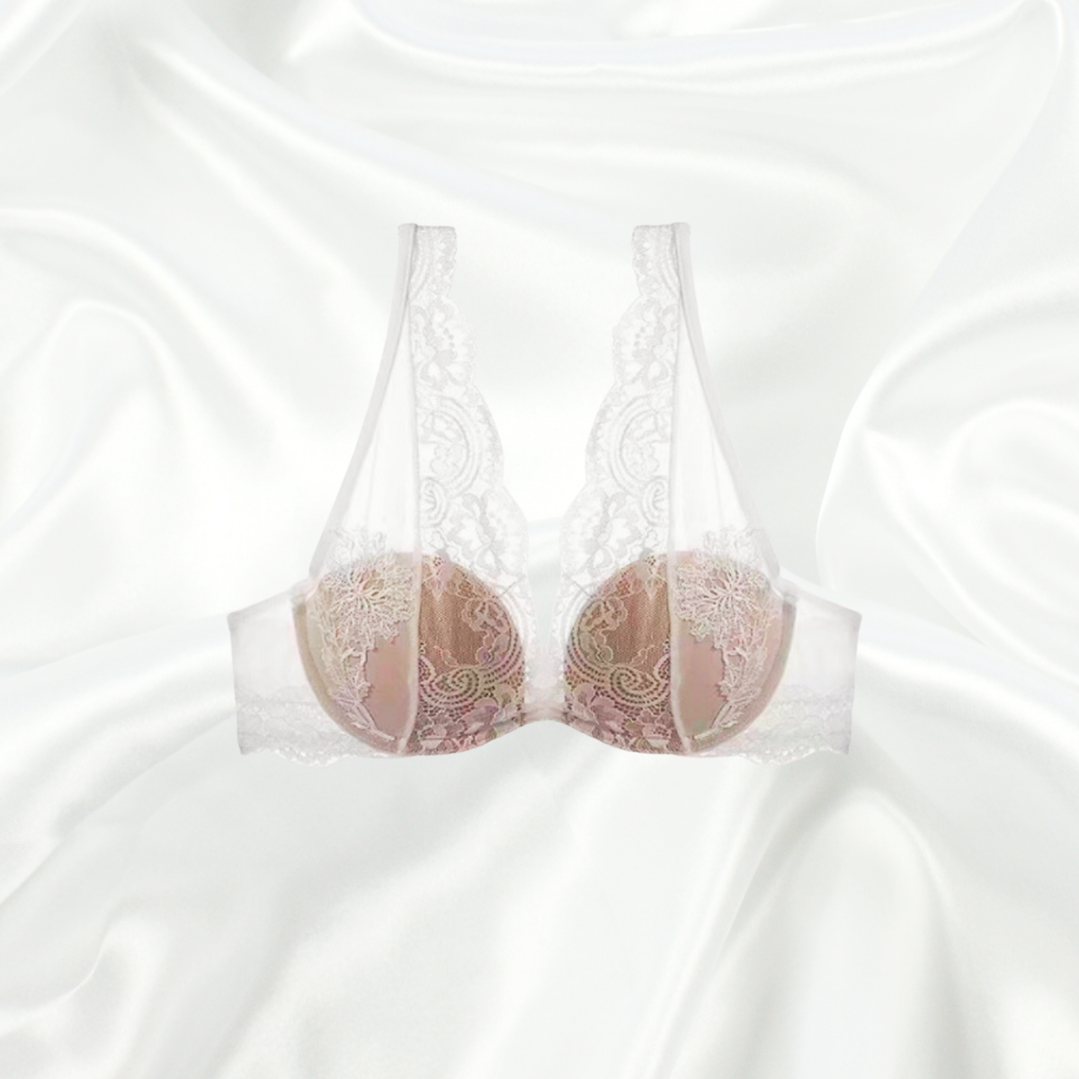 Snowy Queen Lace Bralette – Timeless White Lace Bra | Intyra